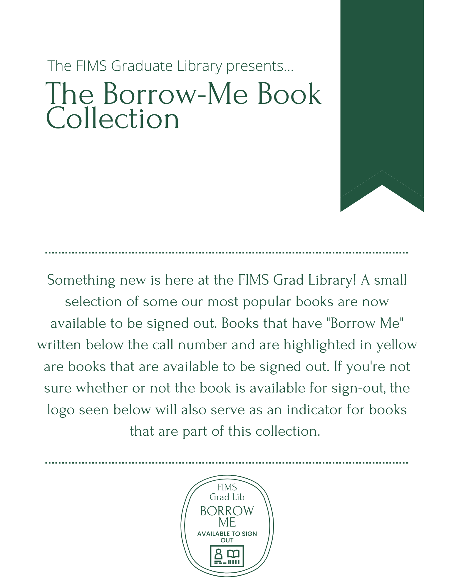 The FIMS Grad Library Presents: The Borrow-Me Book Collection – FIMS ...